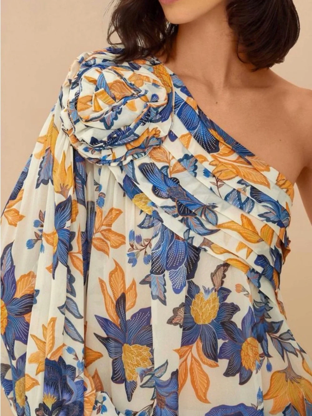 FARM Rio | Tops | Farm Rio Oneshoulder Floral Top | Poshmark